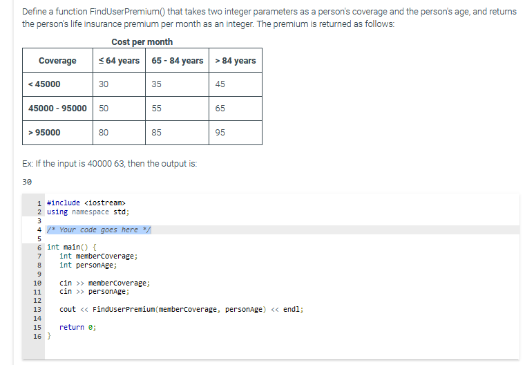 Define a function FindUserPremium0 that takes two | Chegg.com