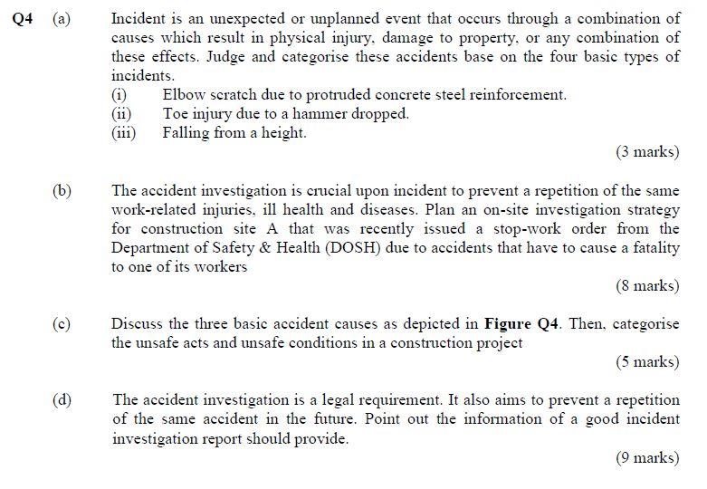 Solved Q4 (a) Incident is an unexpected or unplanned event | Chegg.com