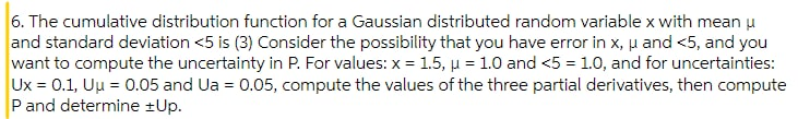 Solved 6. The cumulative distribution function for a | Chegg.com