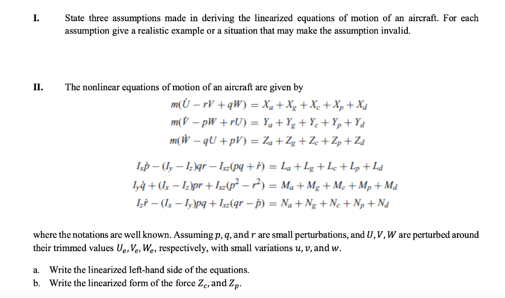 Solved I. State three assumptions made in deriving the | Chegg.com