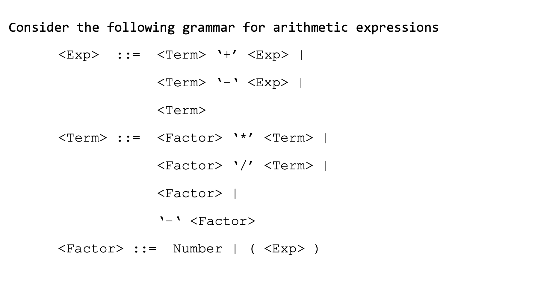 Solved 6. (2 points) Modify the lex, yacc and ANTLR programs | Chegg.com