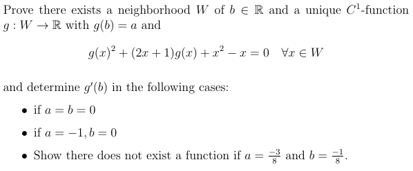 Solved Prove there exists a neighborhood W of b∈R and a | Chegg.com