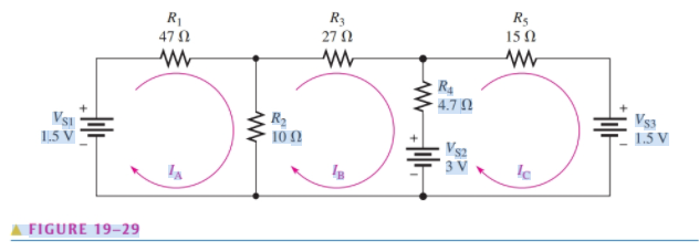 Solved Write the node voltage equations forFigure19–29.Use | Chegg.com