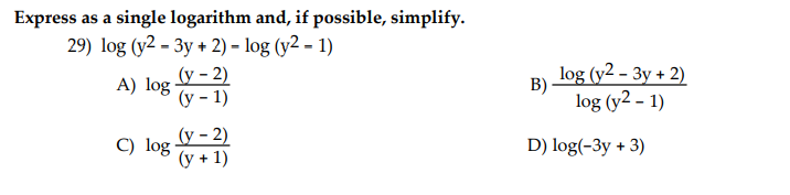 Solved xpress as a single logarithm and, if possible, | Chegg.com