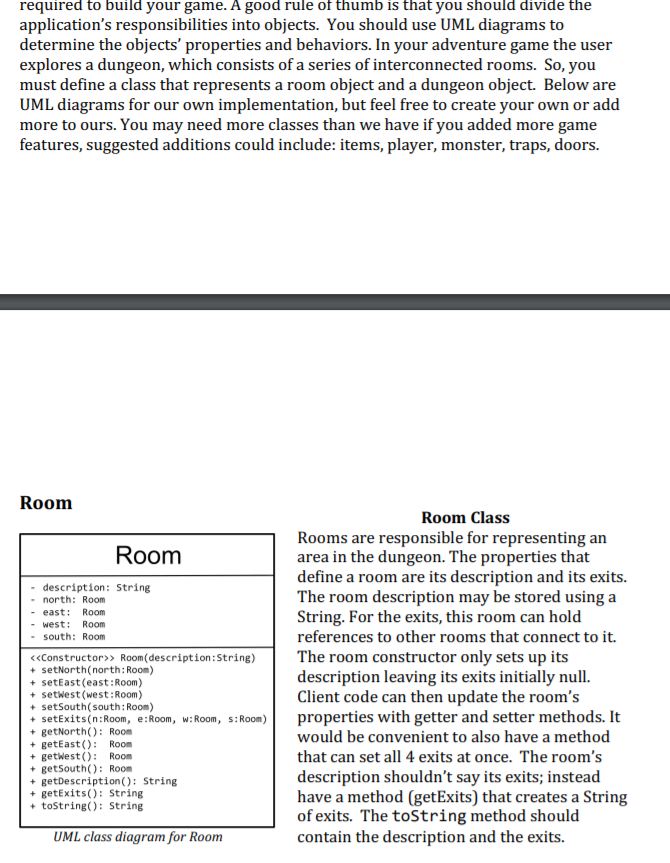 Solved Object Oriented Text Based Game Using Java Images 