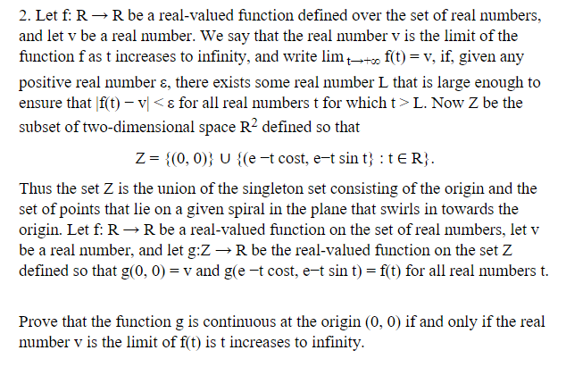 Solved 2. Let f: R → R be a real-valued function defined | Chegg.com