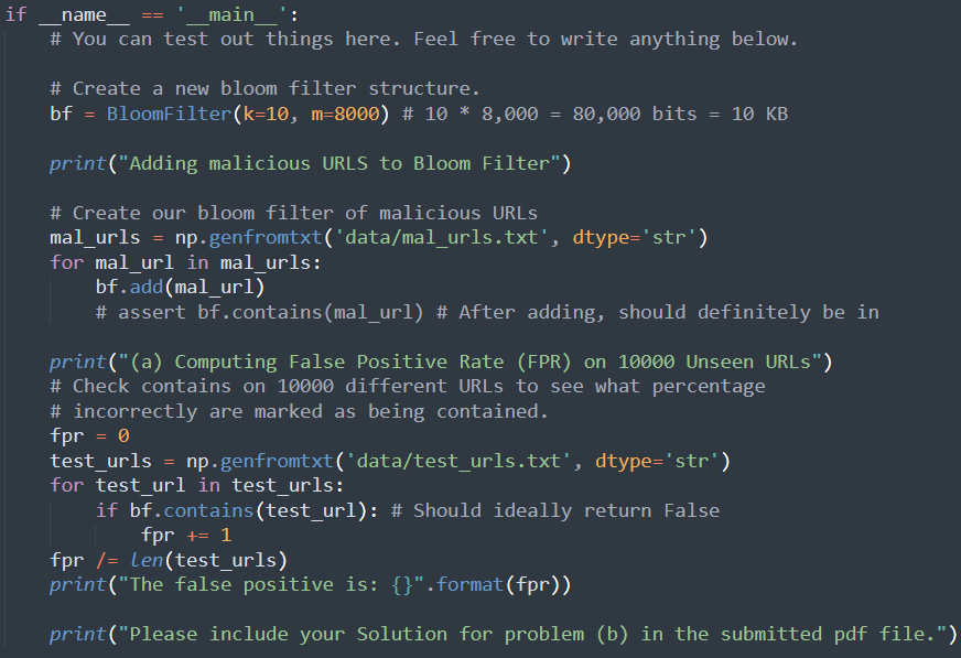 Solved I just need the code for the functions "def add(self, | Chegg.com