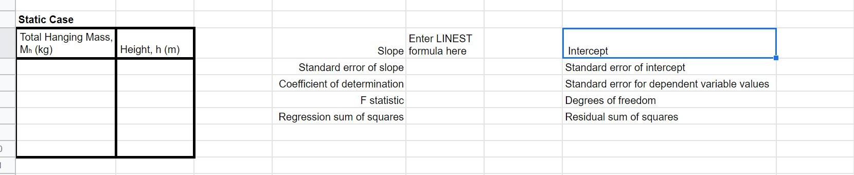Solved Step 6(a): Calculating the static spring constant | Chegg.com