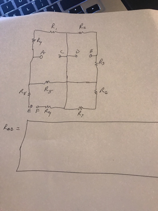 Solved The circuit is the same and looking for Rac, Rcd, | Chegg.com