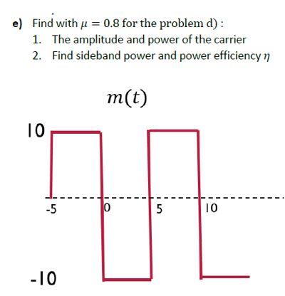 Solved e) Find with p = 0.8 for the problem d): 1. The | Chegg.com
