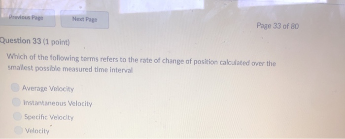 Solved Previous PageNext Page Page 33 of 80 Question 33 (1 | Chegg.com Solved Previous PageNext Page Page 33 of 80 Question 33 (1 | Chegg.com