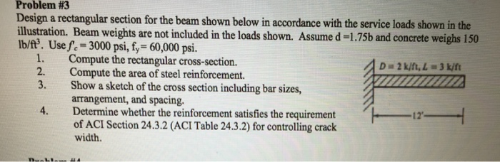 Design a rectangular section for the beam shown below | Chegg.com
