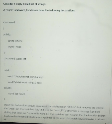 Solved Question 4 20 Consider a singly-linked list of | Chegg.com