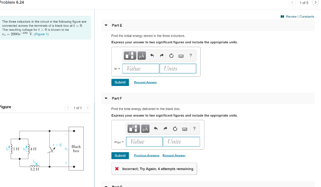Solved The three inductors in the circuit in the following | Chegg.com