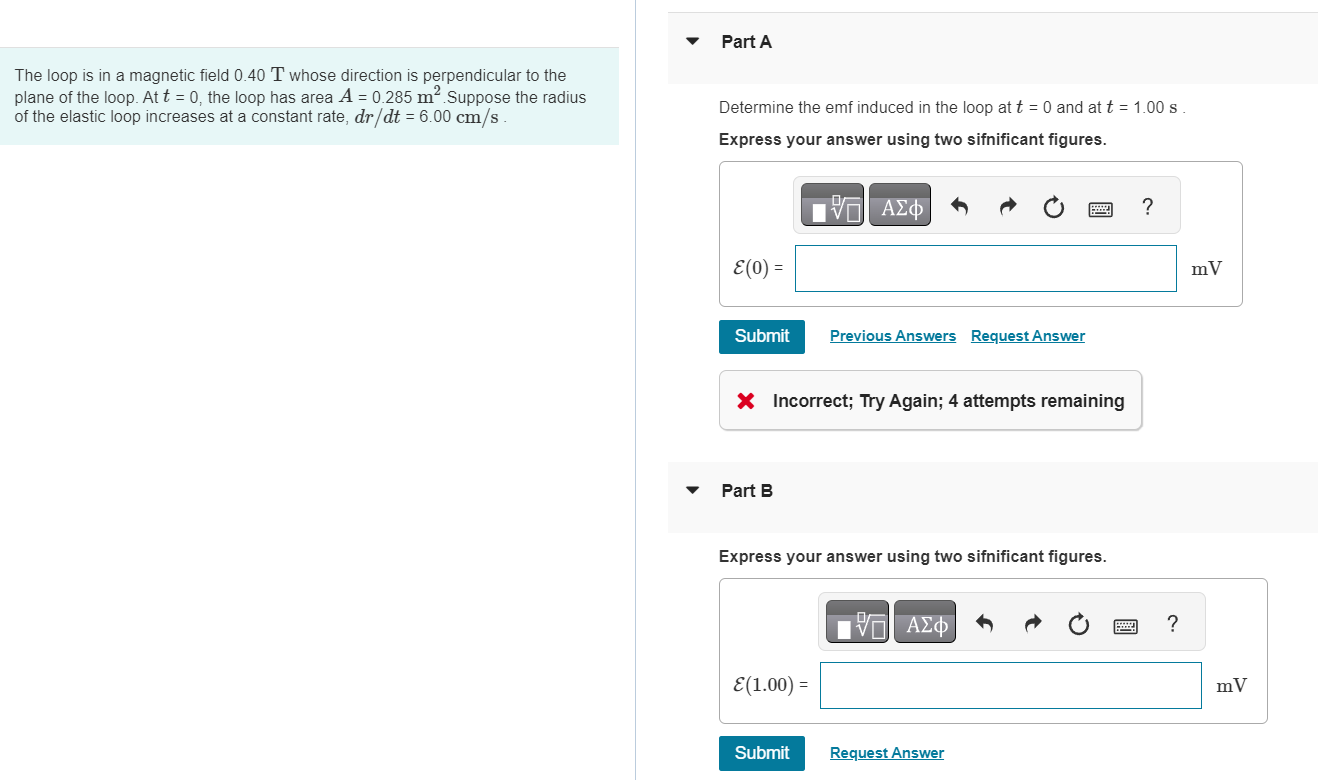 Solved The loop is in a magnetic field 0.40 T whose | Chegg.com