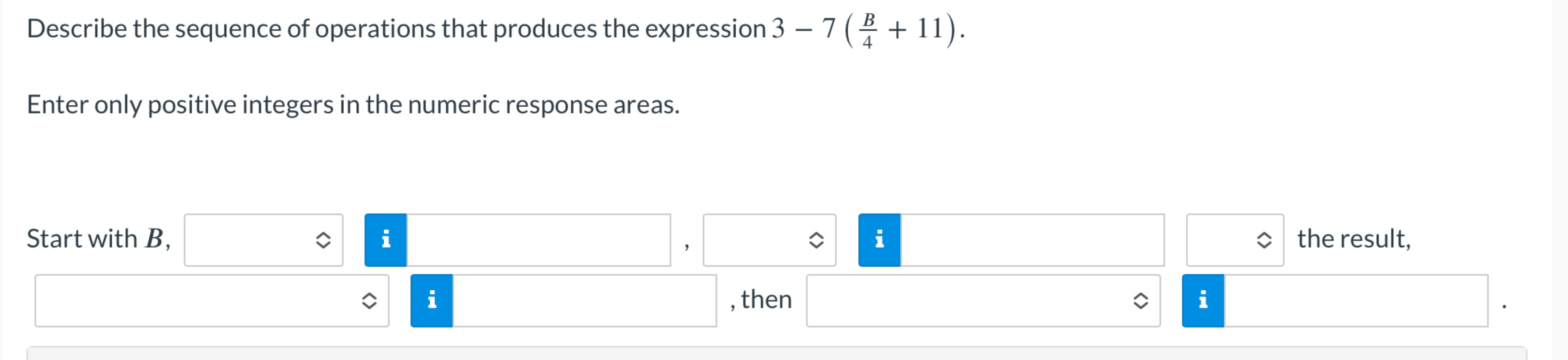 Solved Describe the sequence of operations that produces the | Chegg.com