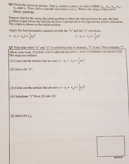 Solved Kinematics in One and Two Dimensions Activity 2 | Chegg.com