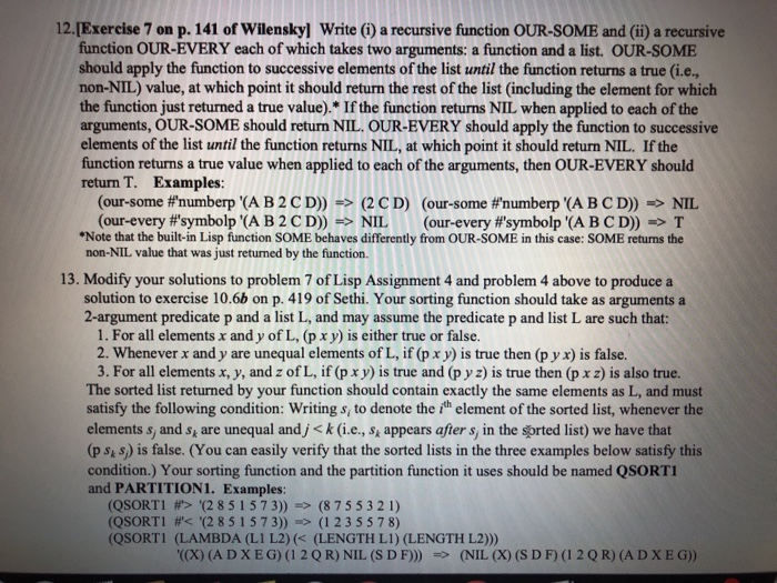 okmarks People Window Help C SCI 300 (Kong): LISP | Chegg.com