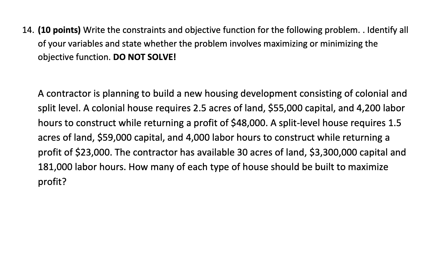 Solved 4. (10 points) Write the constraints and objective | Chegg.com Solved 4. (10 points) Write the constraints and objective | Chegg.com