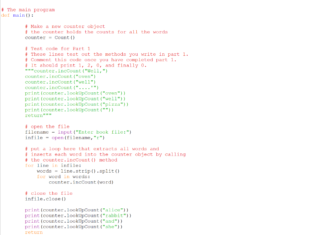 Solved The file "stop_words.txt" contains a list of frequent | Chegg.com