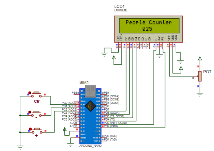 Solved These is the hardware in proteus for the | Chegg.com