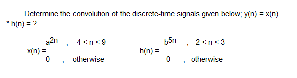 Solved Determine the convolution of the discrete-time | Chegg.com