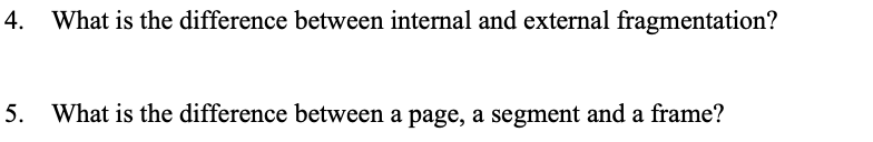 Solved 4. What is the difference between internal and | Chegg.com