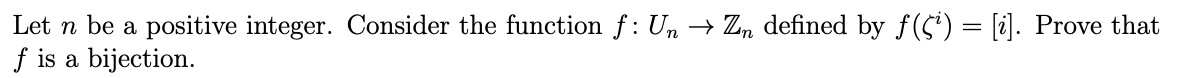 Solved Let n be a positive integer. Consider the function | Chegg.com