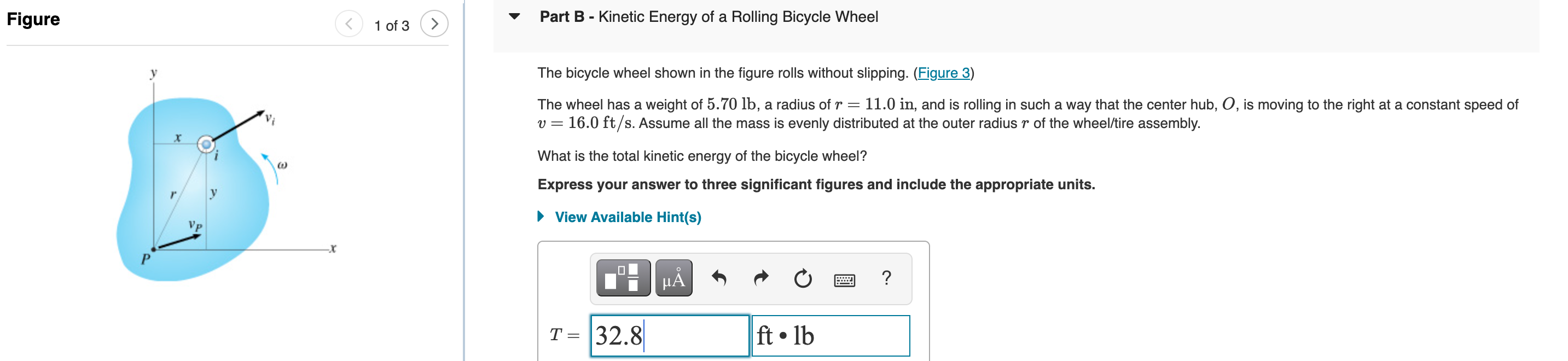 Solved Figure Part B - Kinetic Energy of a | Chegg.com