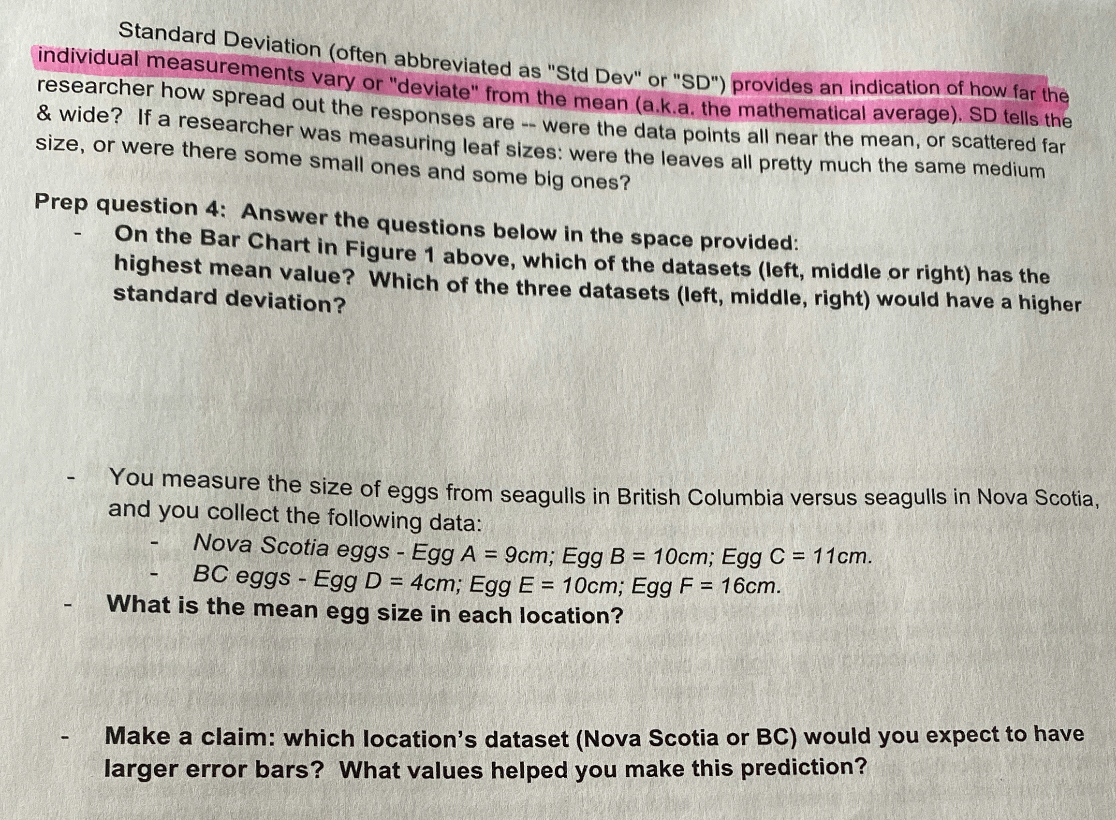 Solved Bar Chart Line Graph Scatterplot Dot Plot I + Figure | Chegg.com