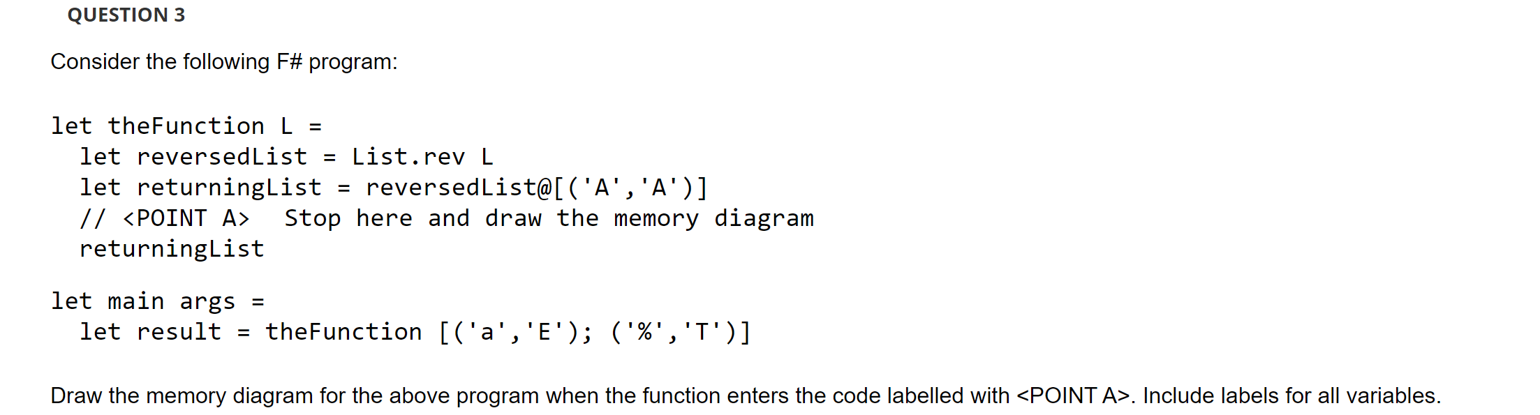 Solved Consider the following F# program: let rec | Chegg.com