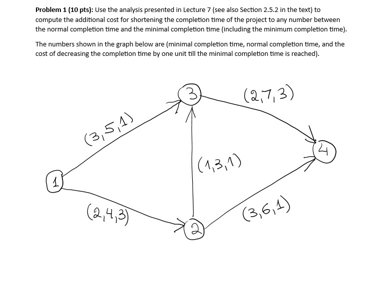 Problem 1 (10 pts): Use the analysis presented in | Chegg.com