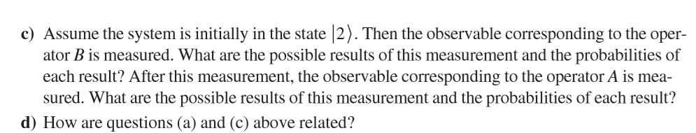 Solved Consider a three-dimensional ket space. In the basis | Chegg.com