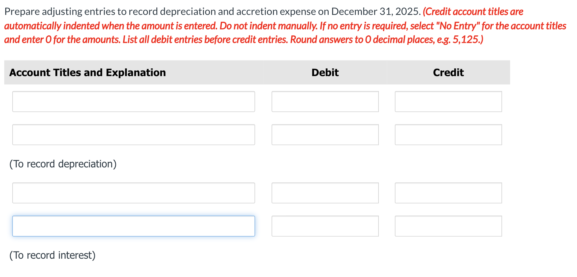 Solved Prepare adjusting entries to record depreciation and | Chegg.com