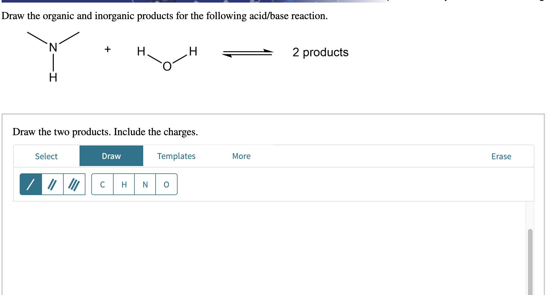 Solved Draw the organic and inorganic products for the | Chegg.com