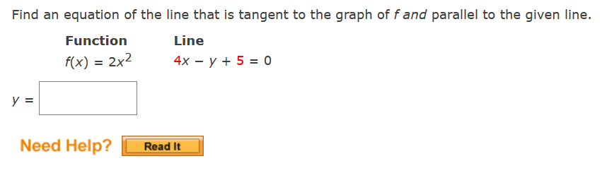 Solved Find an equation of the line that is tangent to the | Chegg.com