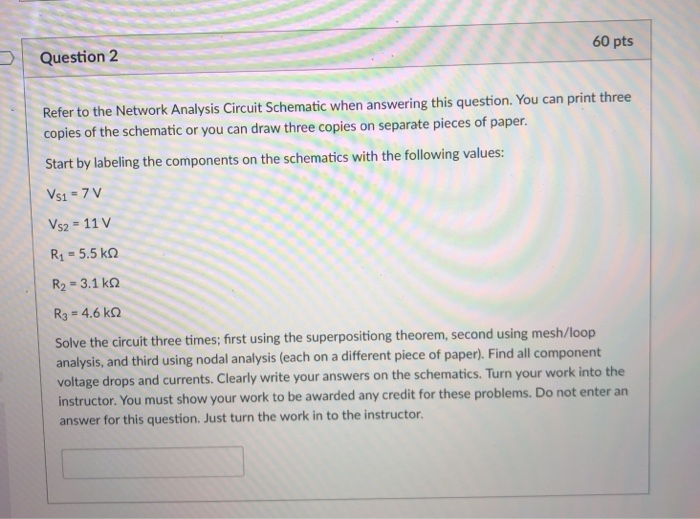 Solved Question 2 60 pts Refer to the Network Analysis | Chegg.com