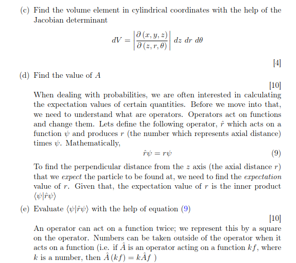 Solved 2. Particle in a Cylinder A particle exists in three | Chegg.com