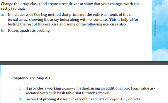 Solved Below I have included the HMap class. and please | Chegg.com