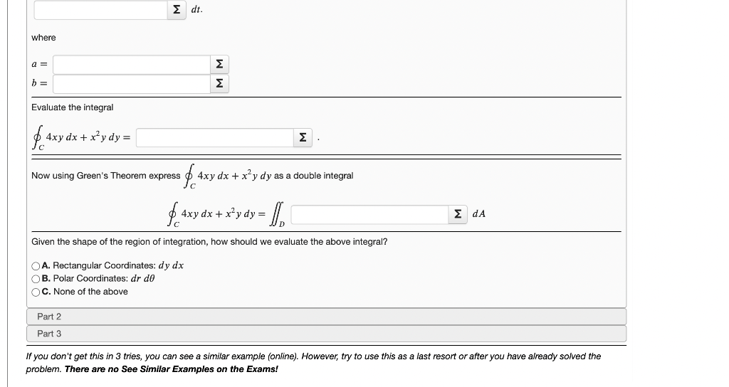 Solved Hw29-Greens-theorem-pt1: Problem 2 Problem Value: 1 | Chegg.com