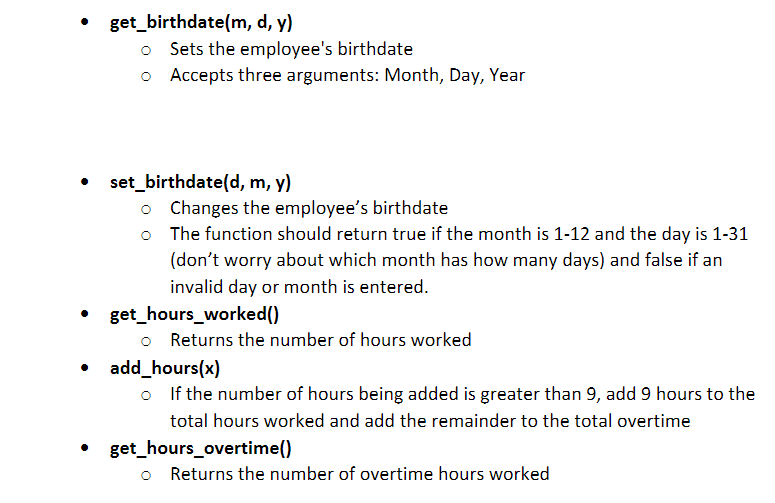 Solved Write A Class Called Worker That Encapsulates Data 