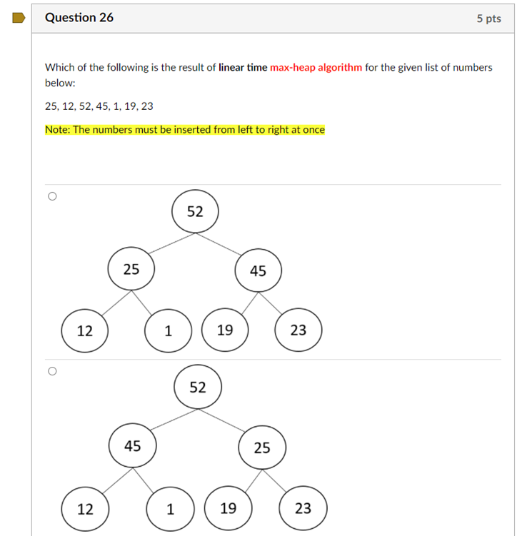 Solved Question 26 5 pts Which of the following is the | Chegg.com