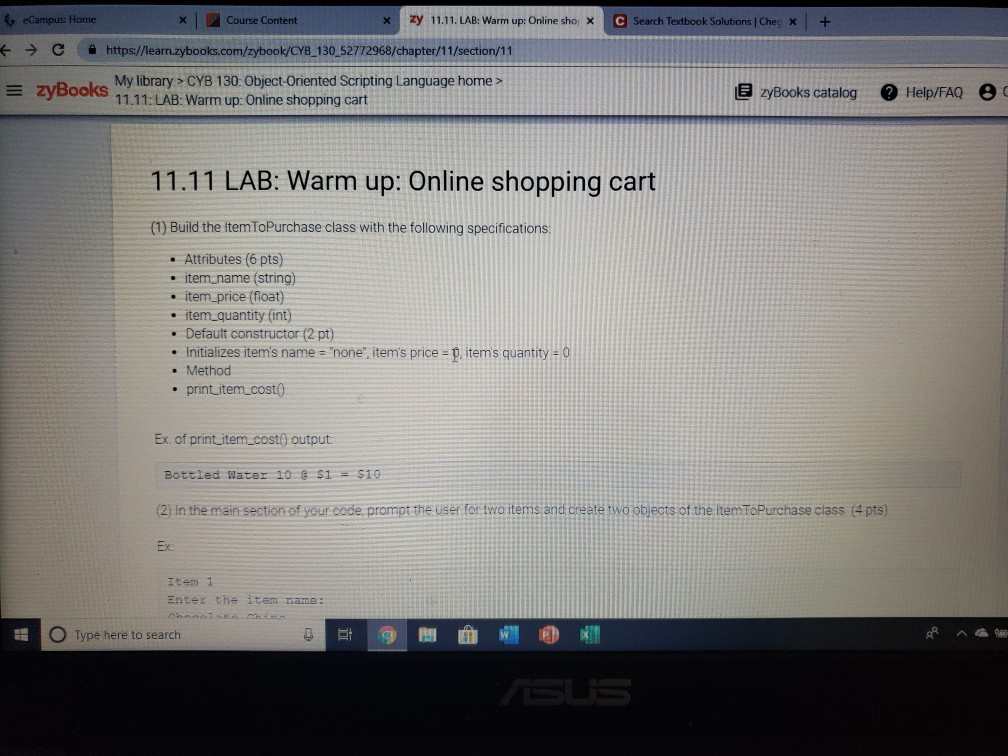 Solved eCampus: Home C Search Textbook Solutions | Chec | Chegg.com