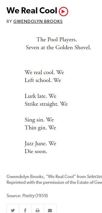 develop an idea about how poets use the form of the | Chegg.com