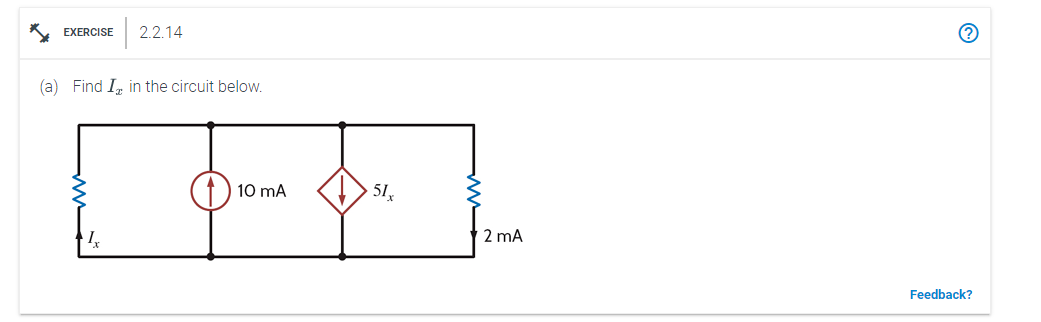 Solved (a) Find Ix in the circuit below. | Chegg.com