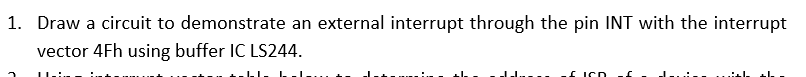 Solved 1. Draw a circuit to demonstrate an external | Chegg.com