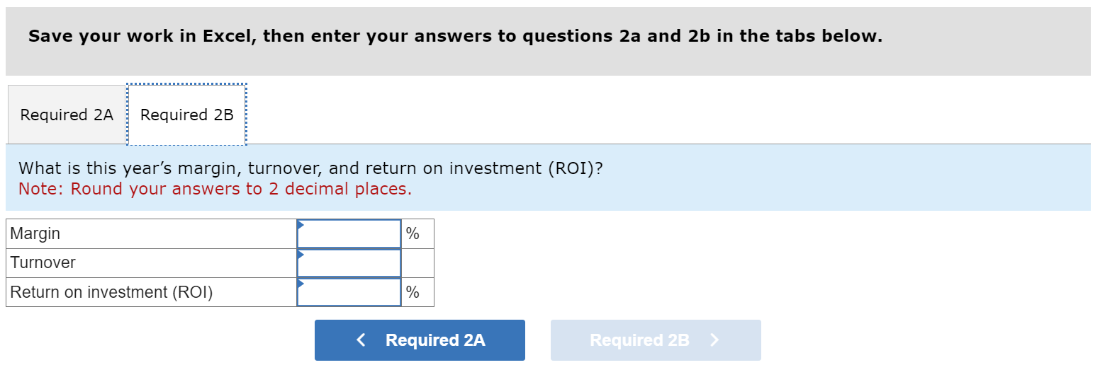 Solved Excel Analytics 11-01 (Static) Return on Investment | Chegg.com