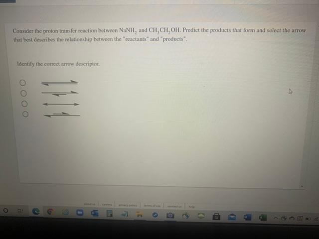Solved Consider the proton transfer reaction between NINH, | Chegg.com
