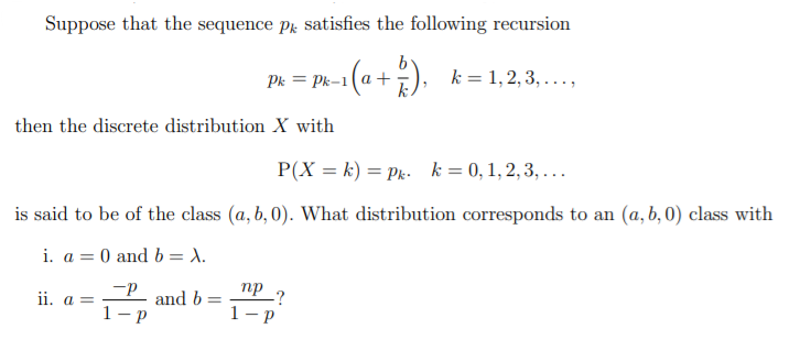 Solved Suppose that the sequence pe satisfies the following | Chegg.com