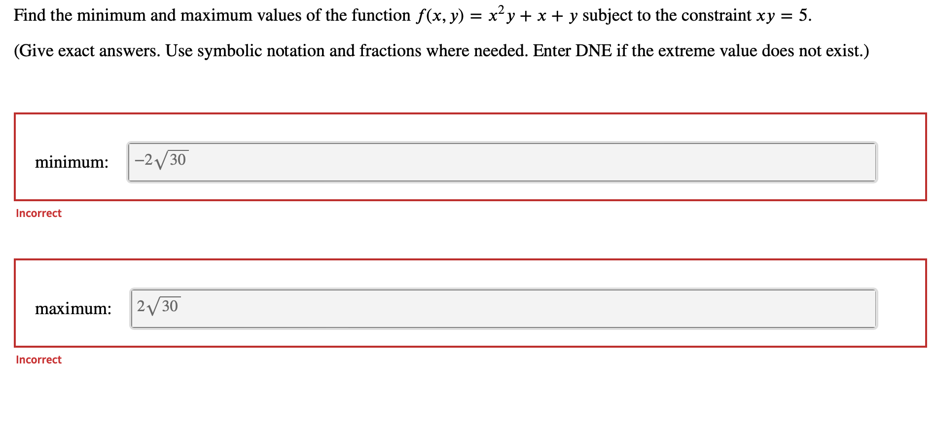 Find the minimum and maximum values of the function | Chegg.com